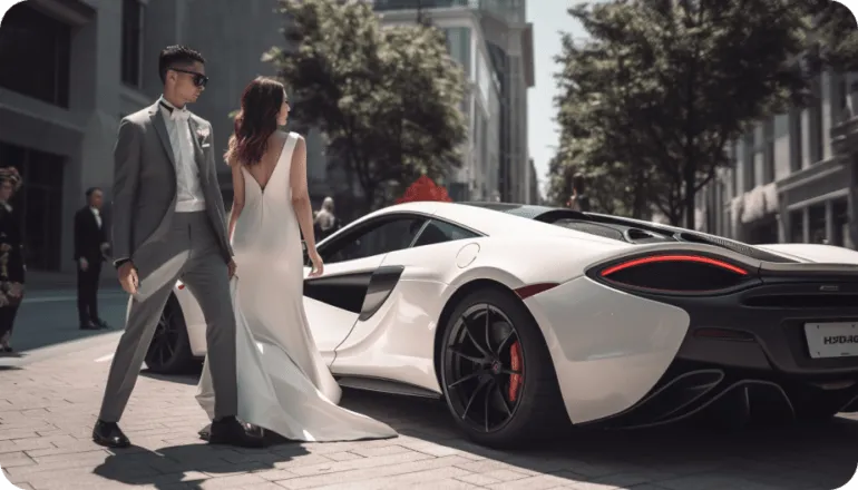 Top 3 Ideal Wedding Car For Your Special day | Capital Exotics